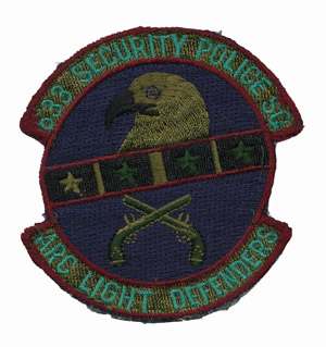 A Vietnam war era 633rd Security Police patch - AIR FORCE (USAAF IS WITH ARMY) - U.S. Militaria ...