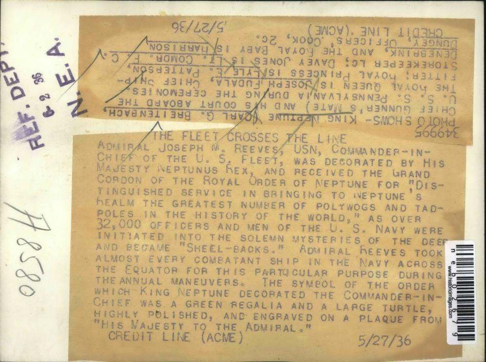 Shellback medal & certificate ! - MEDALS & DECORATIONS - U.S. Militaria ...