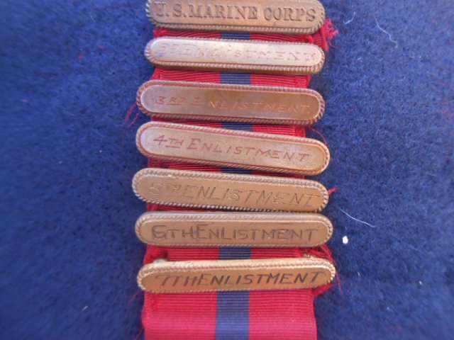 USMC 7 Bar GCM/Medal Rack with Foreign Decoration - MEDALS ...