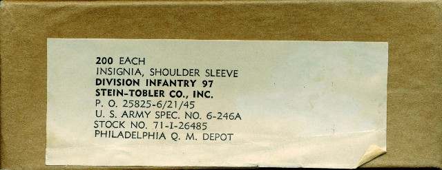Patches and their Boxes: A Reference Thread - Page 4 - ARMY AND USAAF ...