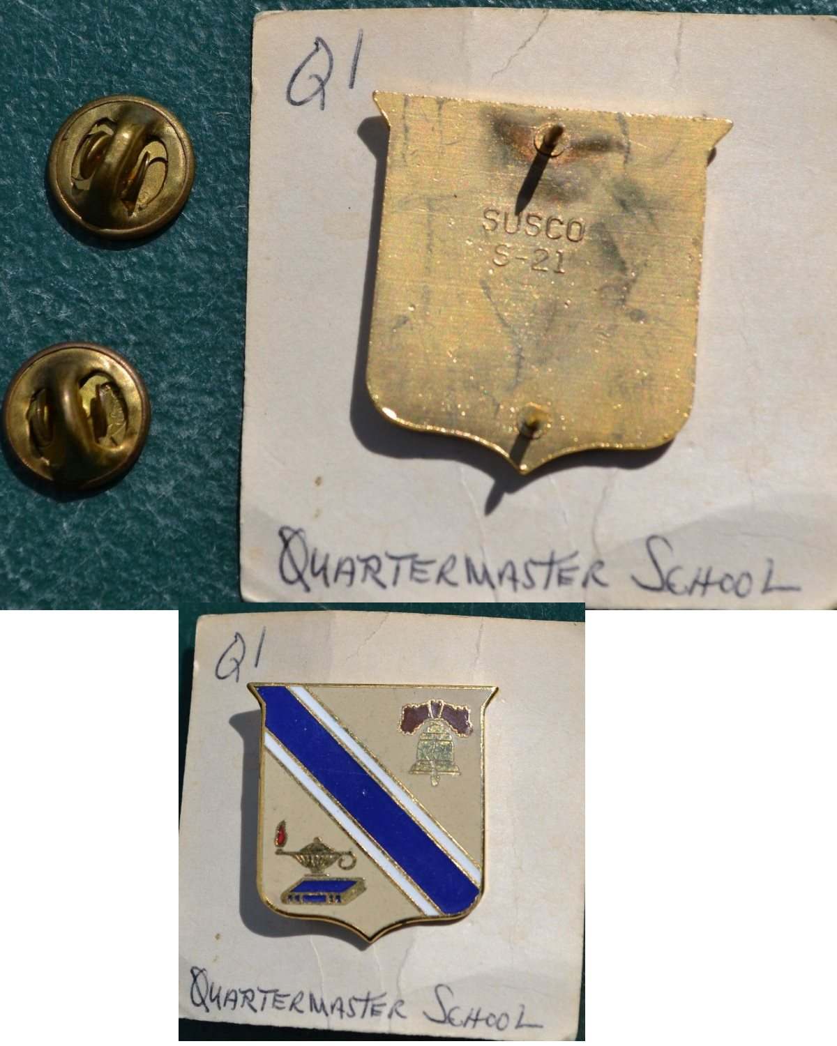 Quartermaster School Pin - DISTINCTIVE UNIT INSIGNIA / UNIT CRESTS - U ...