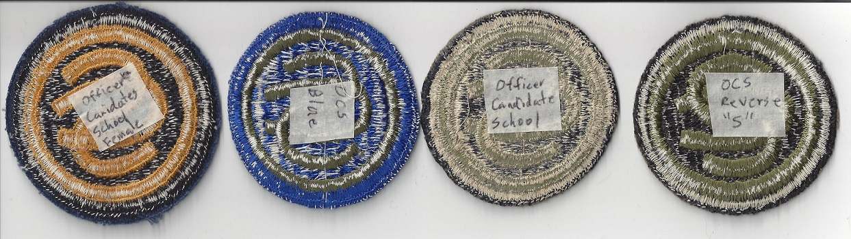 WWII OCS Patch Variations - ARMY AND USAAF - U.S. Militaria Forum