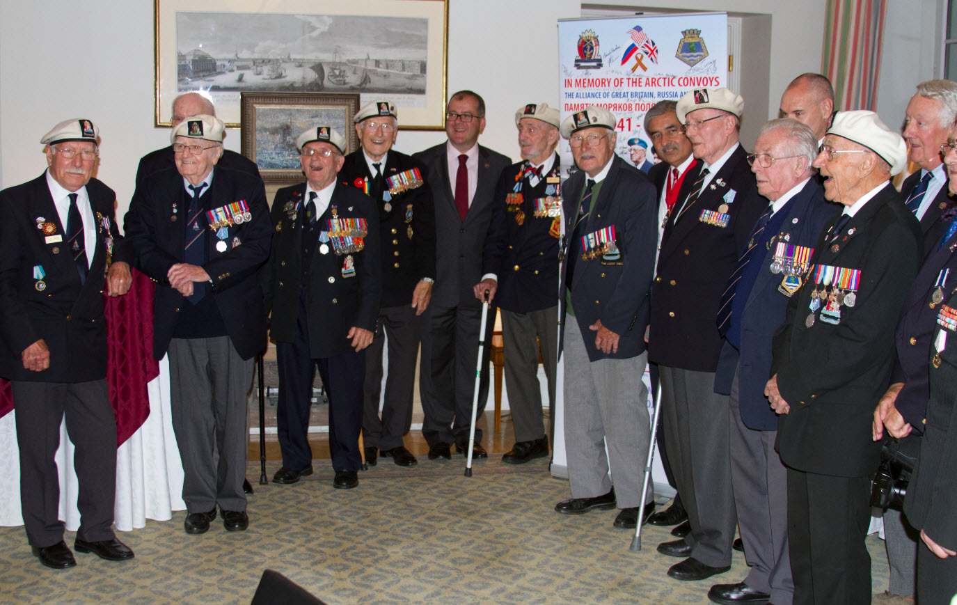 Dedication Ceremony for the Arctic Convoy Memorial, St Petersburg ...