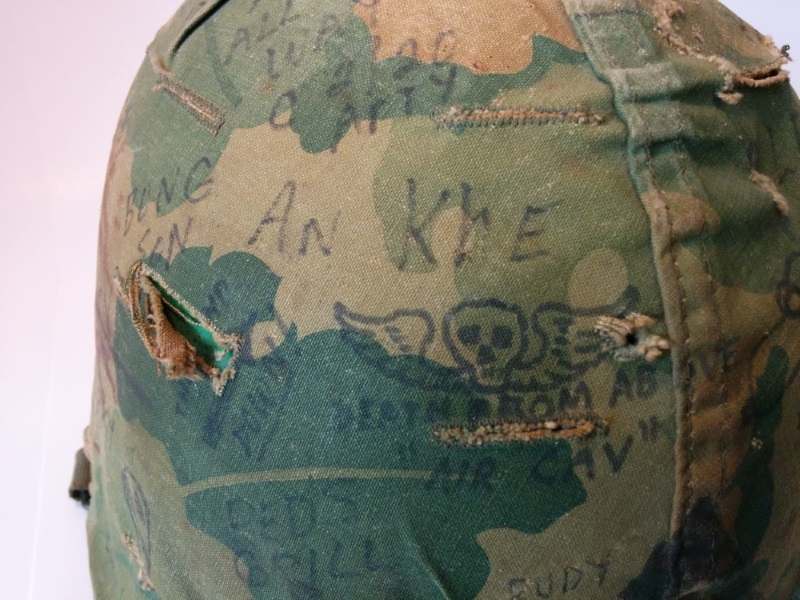 Graffiti'd Vietnam helmet - M-1; M-1C & M-2 HELMETS - U.S. Militaria Forum