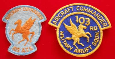 103rd A.T.S. Aircraft Commander Pocket Patches - AIR FORCE (USAAF IS ...