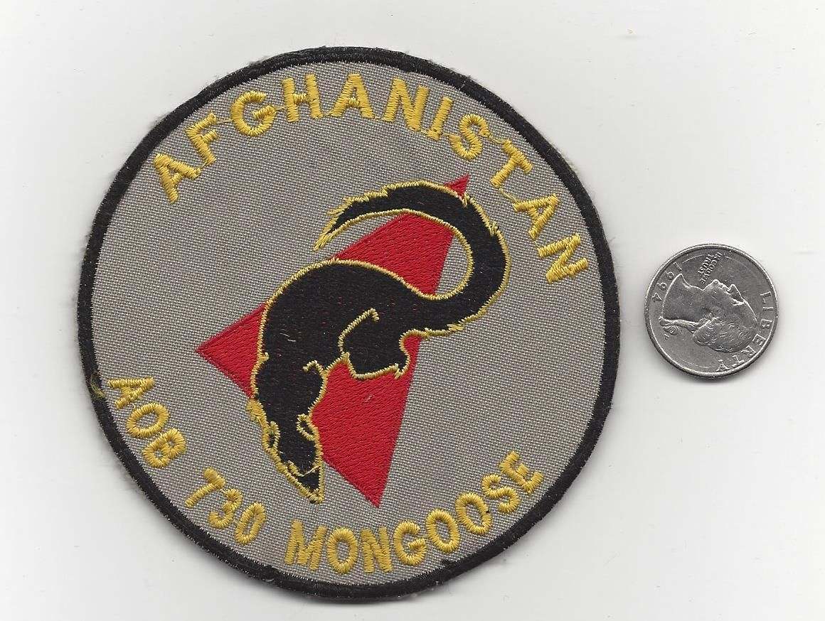 Afghan made AOB 720 mongoose patch - ARMY AND USAAF - U.S. Militaria Forum