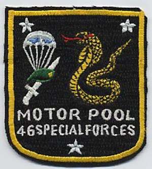 Motor Pool, 46th Special Forces Company Thailand patch - ARMY AND USAAF ...