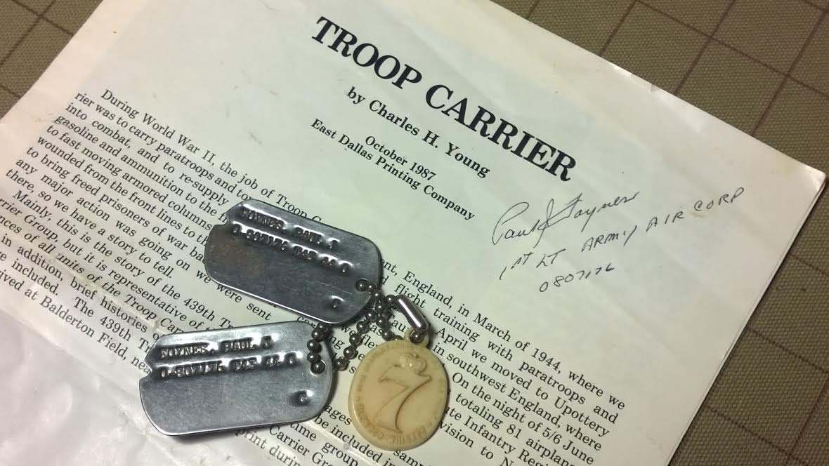 Paul Foynes, Navigator of the D-Day C-47 "The Argonia" - IDENTITY ITEMS ...