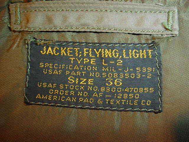 334th Fighter Squadron L-2 Flight Jacket - FLIGHT CLOTHING - U.S ...