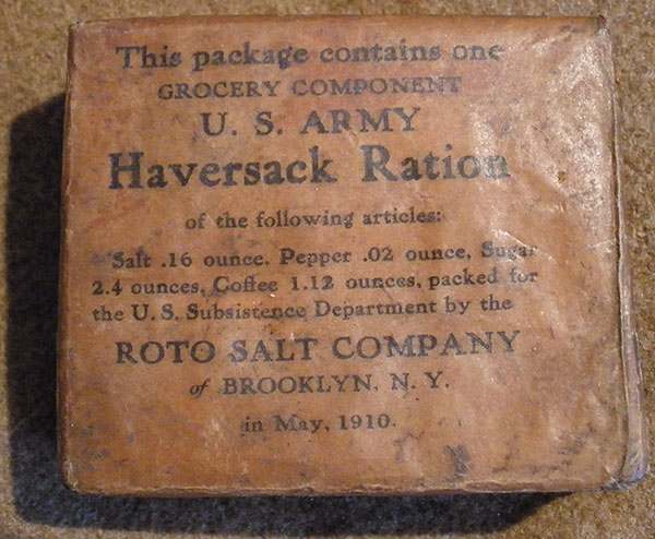 US Army Haversack Ration - (1917-1919) WORLD WAR ONE, RUSSIAN ...