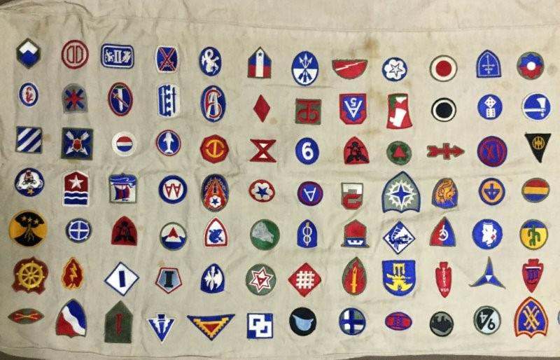 Inherited bundle of WWII Army patches - ARMY AND USAAF - U.S. Militaria ...