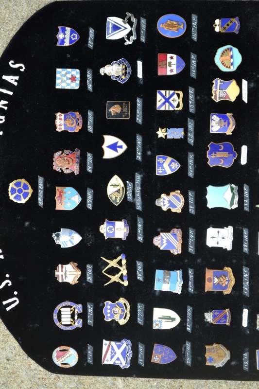 WWII Distinctive Unit Insignia Collection Display - DISTINCTIVE UNIT ...