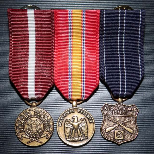 Coast Guard Ribbon Bar + Mini Medals - MEDALS & DECORATIONS - U.S ...