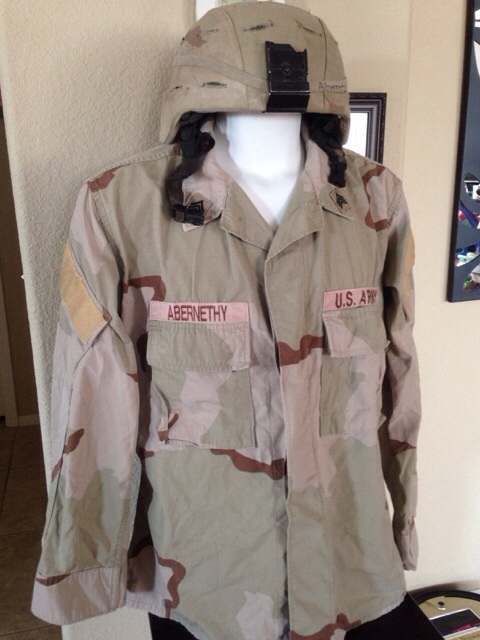 X-large MSA Advanced Combat Helmet with modified DCU blouse - MODERN ...