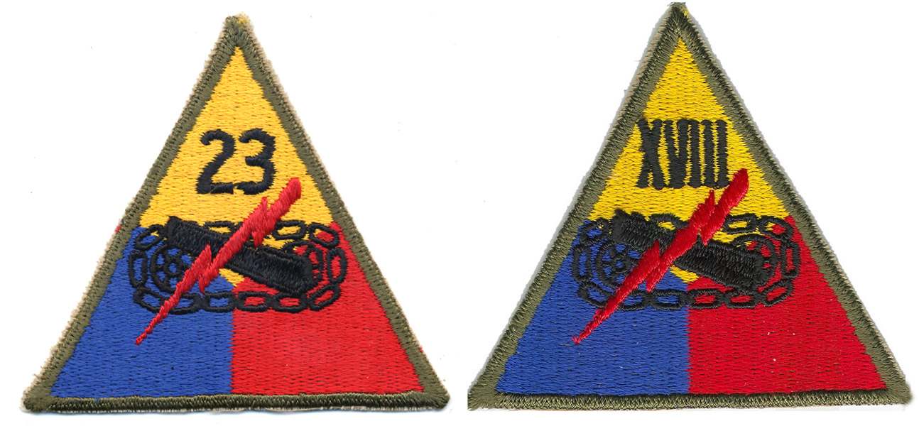 Armor Triangles: Real vs. Made For Collectors - Page 3 - ARMY AND USAAF ...