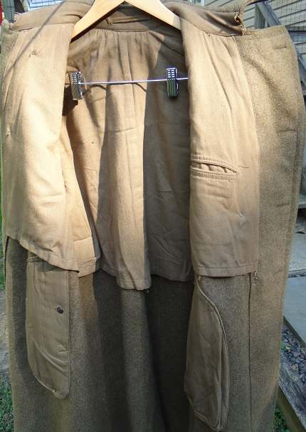 Overcoat. Spec. 1176. 2nd Army. Pvt. Engineers - (1917-1919) WORLD WAR ...