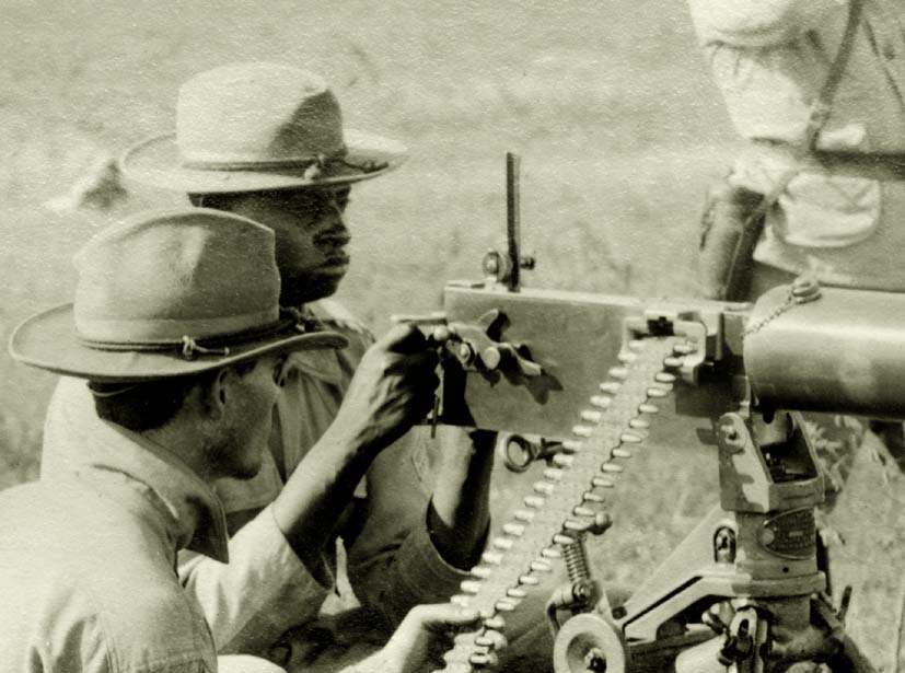 1909 African Americans training w/ Machine Gun Philippines - who are ...