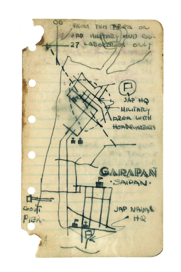 Saipan Combat Notebook - EPHEMERA, PHOTOGRAPHS & MILITARY ARTWORK - U.S ...