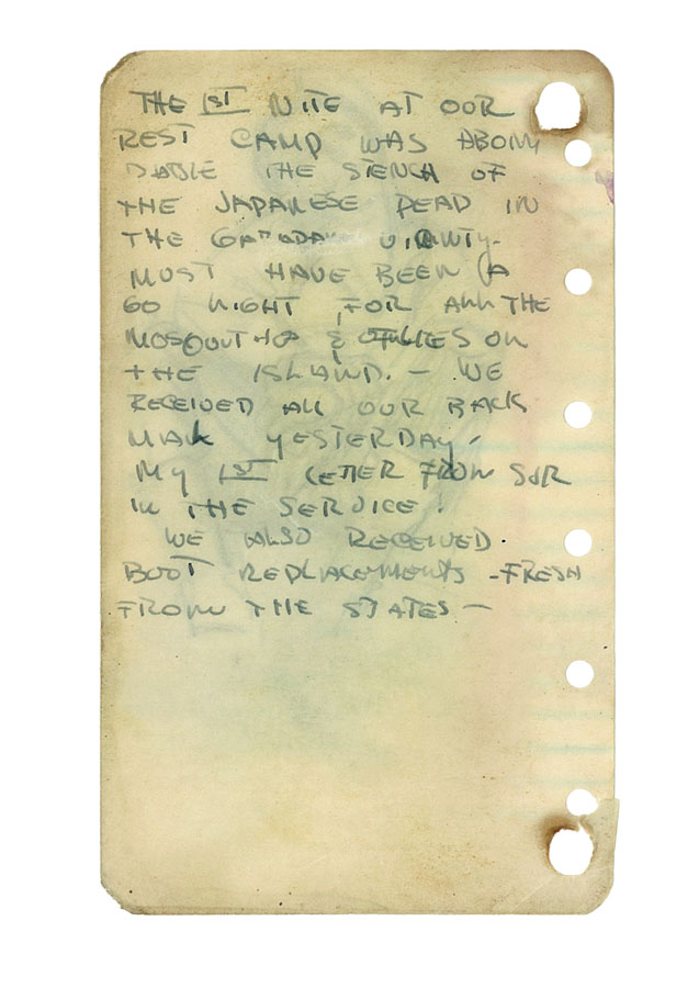 Saipan Combat Notebook - EPHEMERA, PHOTOGRAPHS & MILITARY ARTWORK - U.S ...