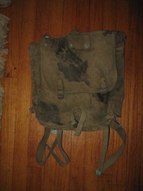 WW2 USMC 5th Marine Division Haversack named UNIS marked - FIELD ...