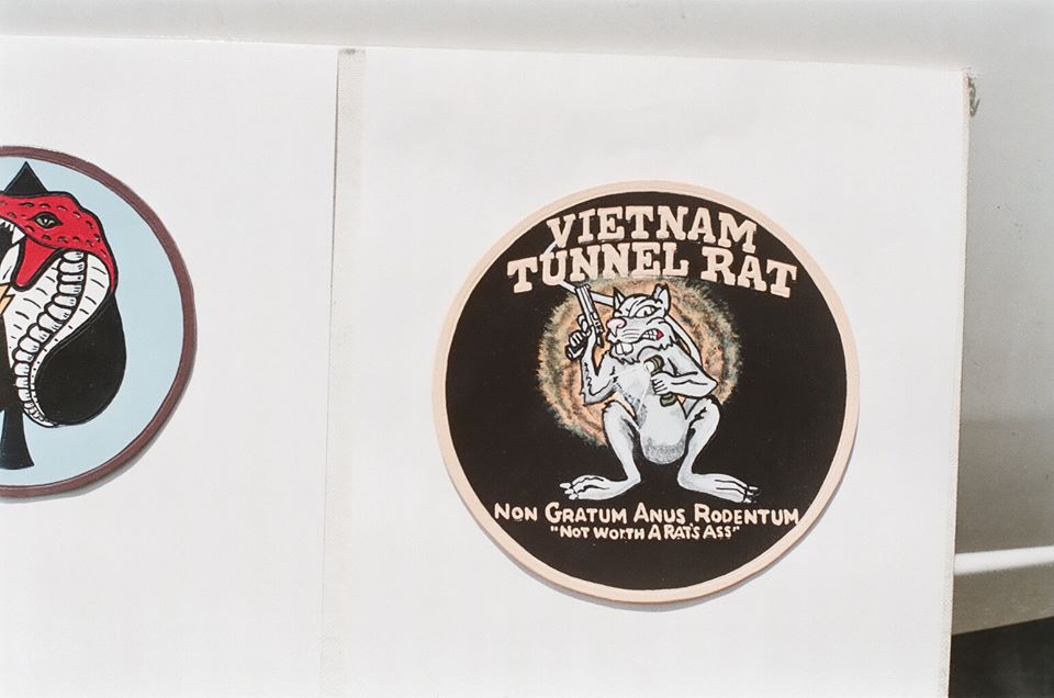 Leather "Viet Nam Tunnel Rat" patch ....... - REENACTING GROUPS & REPRO ...