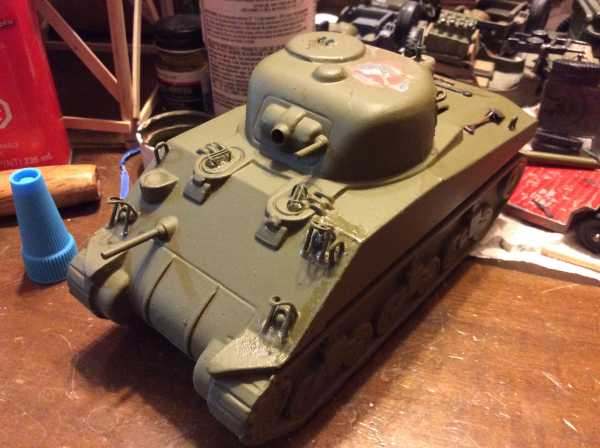 Remodeling a Dale Toy Sherman Tank - MODELING - U.S. Militaria Forum