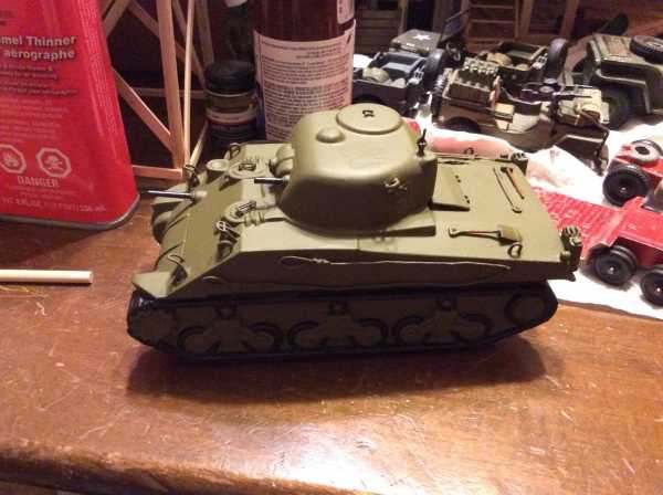 Remodeling a Dale Toy Sherman Tank - MODELING - U.S. Militaria Forum