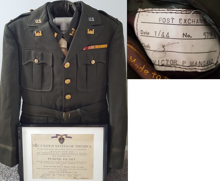 KIA grouping, Pacific to ETO, Engineer officer, uniform + - GROUPINGS ...