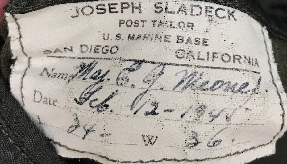 Help with USMC tailor label - UNIFORMS - U.S. Militaria Forum
