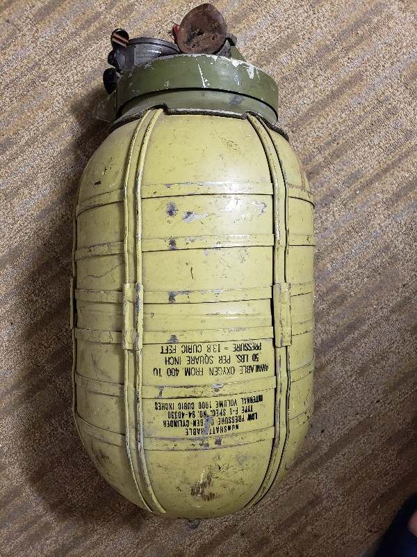 Aircraft oxygen bottle cylinders - MILITARY AIRCRAFT & AVIATION - U.S ...