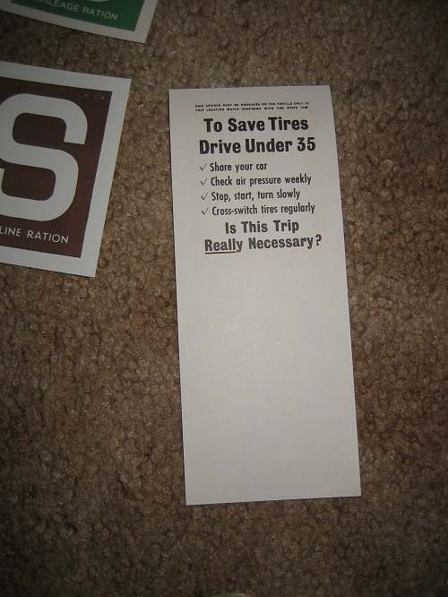 WW2 Gas Ration Stickers and cards - HOMEFRONT & THE WAR EFFORT - U.S ...