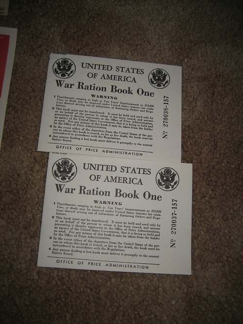 WW2 Gas Ration Stickers and cards - HOMEFRONT & THE WAR EFFORT - U.S ...