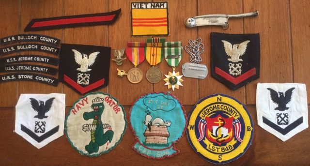 ID'd Vietnam US Gator Navy Group - Mobile Riverine Force - LST-509 ...