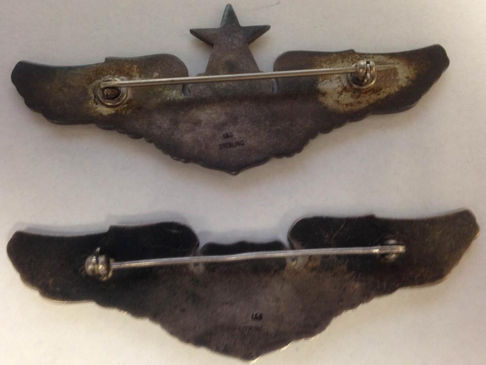 First pattern LBG pilot and senior pilot - WING BADGES - U.S. Militaria ...