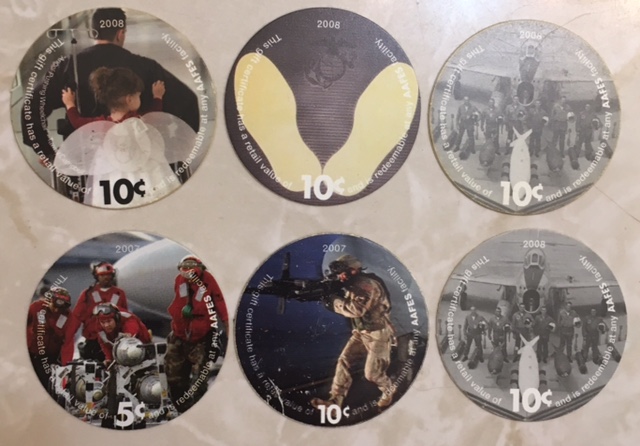 AAFES Pogs - EPHEMERA, PHOTOGRAPHS & MILITARY ARTWORK - U.S. Militaria ...