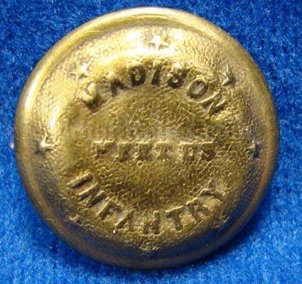 Madison 'Meet Us' infantry Louisiana. Button - (1861-1865) AMERICAN ...