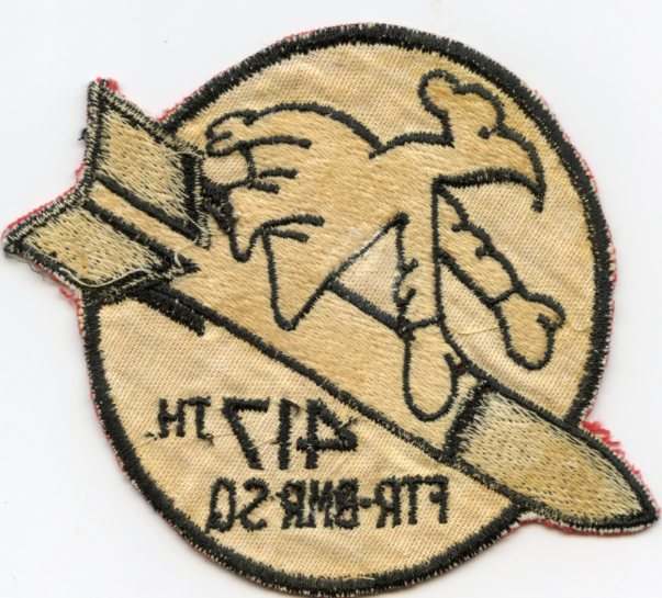 417th Fighter Bomber Squadron patch 1953-1958 - AIR FORCE (USAAF IS ...