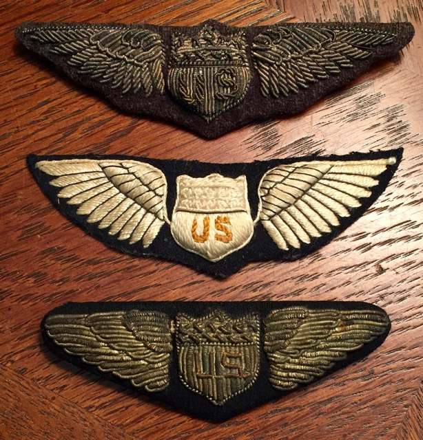 Very interesting (and probably very rare) WWI wing - silk embroidered ...