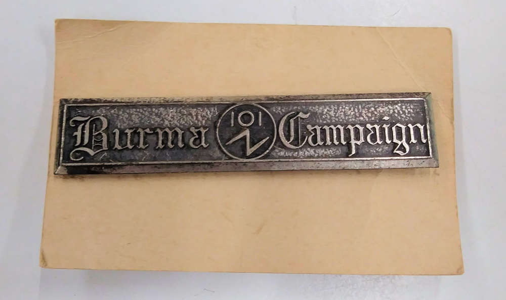OSS Detachment 101 Burma Campaign Bar - Is this one real? - ARMY ...