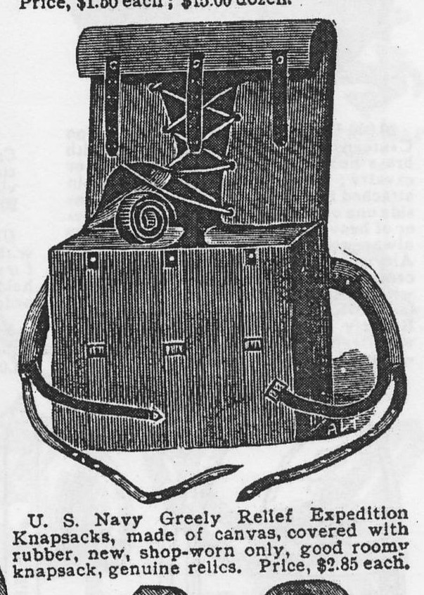 Greeley Relief Expedition Knapsack - FIELD & PERSONAL GEAR SECTION - U ...