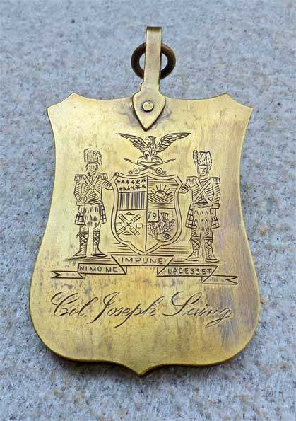 Colonel Joseph Laing 79th New York, Cameron Highlanders - (1861-1865 ...