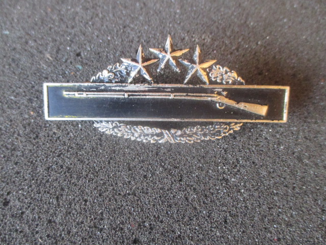 CIB. Combat Infantry Badge. 4th Award. Aluminum / Black - COMBAT ...