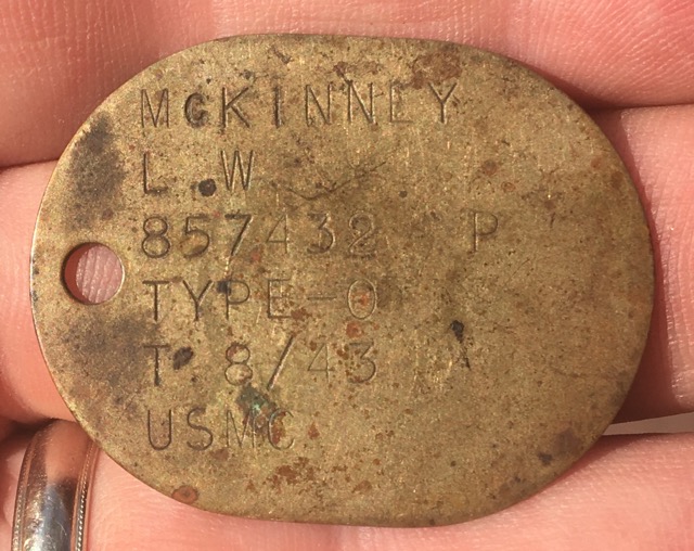 I Co. 3rd Battalion 7th Marines Peleliu Okinawa - IDENTITY ITEMS (DOG ...