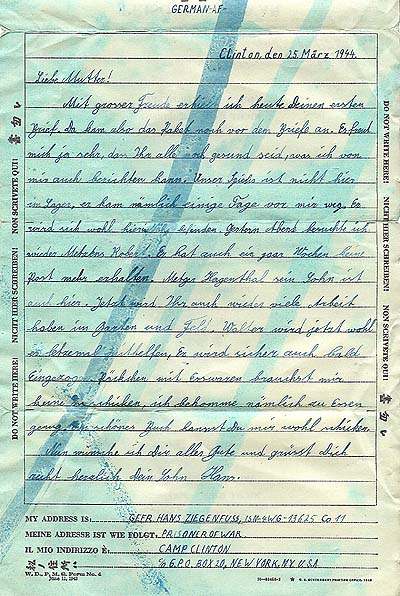 WW2 Letters - EPHEMERA, PHOTOGRAPHS & MILITARY ARTWORK - U.S. Militaria ...