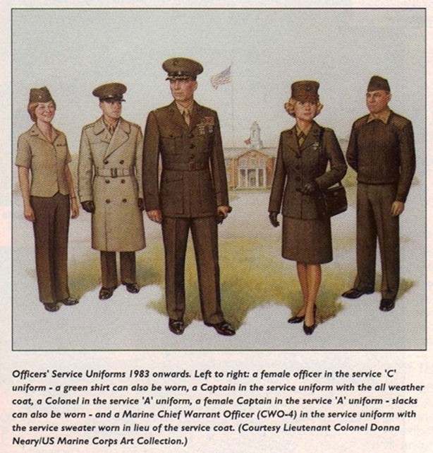 1980s United States Marine Corps uniform prints - EPHEMERA, PHOTOGRAPHS ...