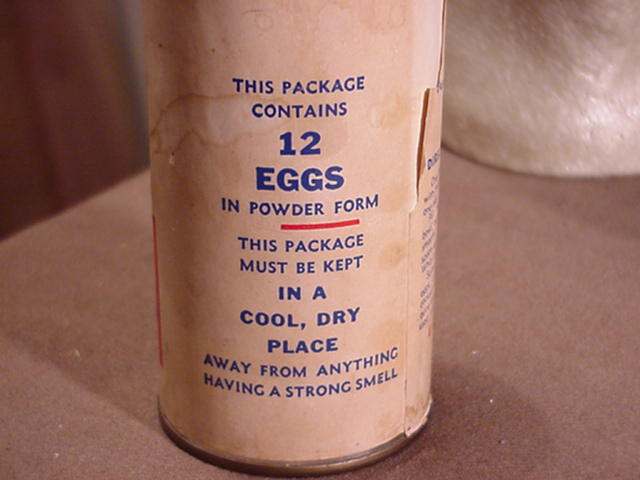Dehydrated eggs - FIELD & PERSONAL GEAR SECTION - U.S. Militaria Forum