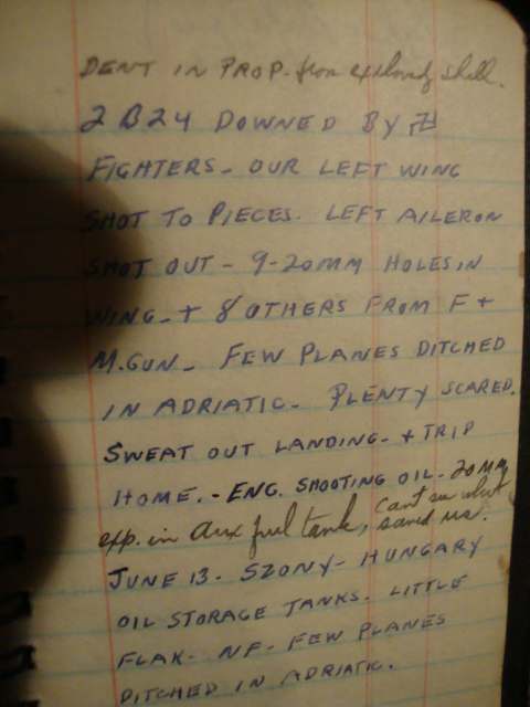 Diary of a top turret gunner - EPHEMERA, PHOTOGRAPHS & MILITARY ARTWORK ...