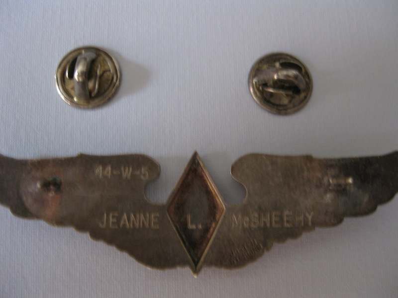 Jeanne McSheehy's 44-W-5 WASP Graduation Wing - ex George Connell ...