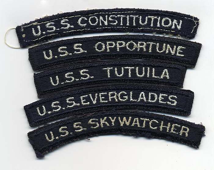US Navy Ships Rocker Tabs - NAVY, COAST GUARD AND OTHER SEA SERVICES ...