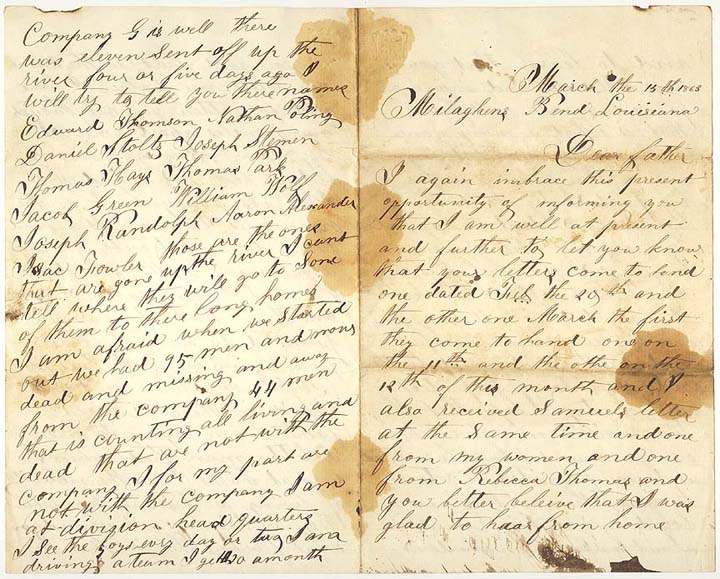 Civil War Letters of Robert Bowlin - EPHEMERA, PHOTOGRAPHS & MILITARY ...